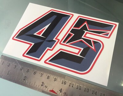 Scott Redding Number 45 Sticker / Decal - 150mm x 90mm NEW!! BSB Design ...