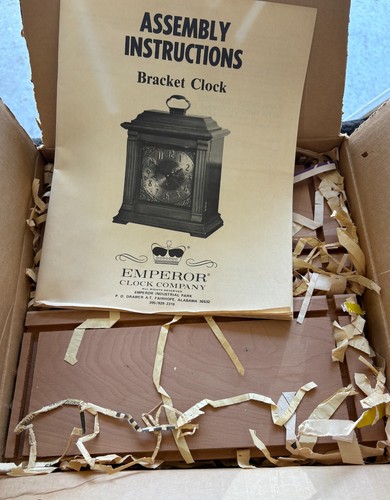 NOS Emperor Clock Company Mantel Bracket Clock Kit | eBay