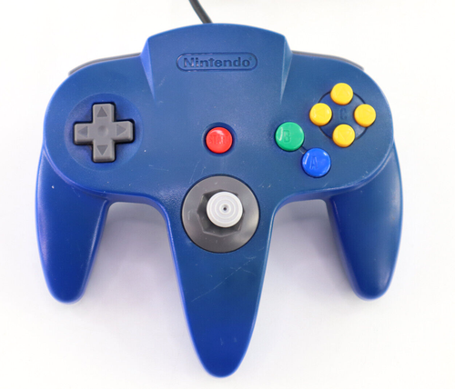 Nintendo 64 N64 Blue Controller OEM Authentic Original Tested 5 | eBay