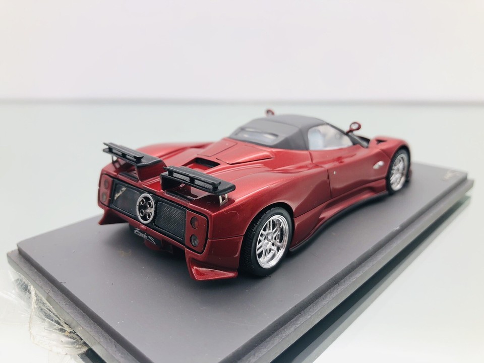 SPARK MODELS by MINIMAX VERY RARE PAGANI ZONDA SPYDER 1/43 DARK RED ...