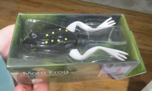 Chuck Woolery Moto Frog Lure Fishing Lure New black / white MIB | eBay
