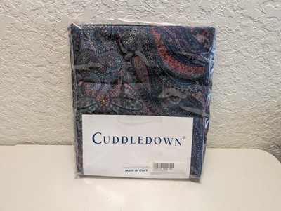 NEW Cuddledown Marano Multi Color Paisley QUEEN Over Sized Duvet Cover ...