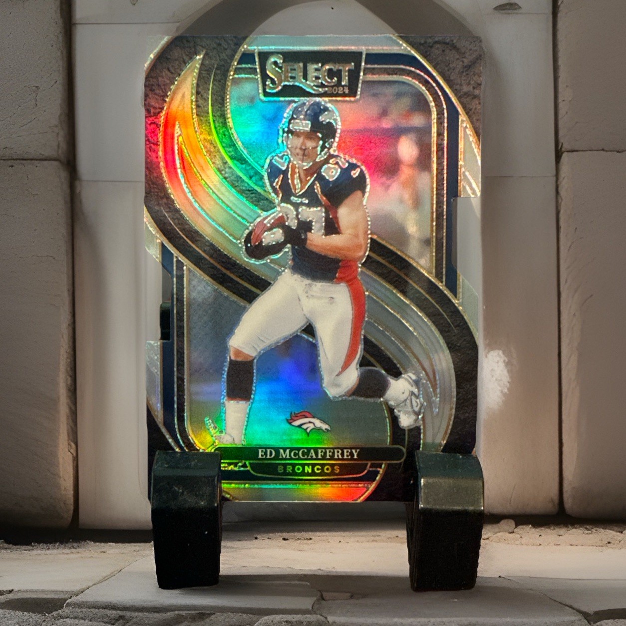 Ed McCaffrey 2024 Panini Select #154 Premier Silver Prizm Die Cut ...