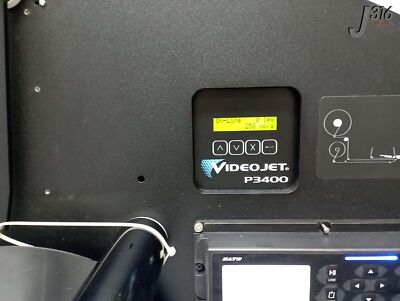 31108 SATO P3400 VIDEOJET LABEL PRINTING/APPLICATOR PACKAGING MACH ...