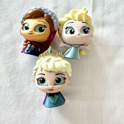 Disney Doorables Series Frozen Lot Of 3 Princess Anna And Elsa And ...