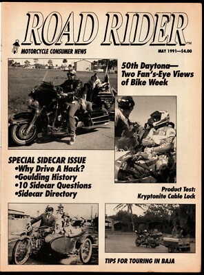MAY 1991 MOTORCYCLE CONSUMER NEWS MAGAZINE, 50th DAYTONA, SIDECAR ISSUE ...