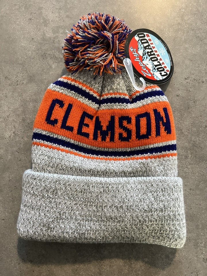 Clemson Tigers Fashion Knit Hat New | eBay