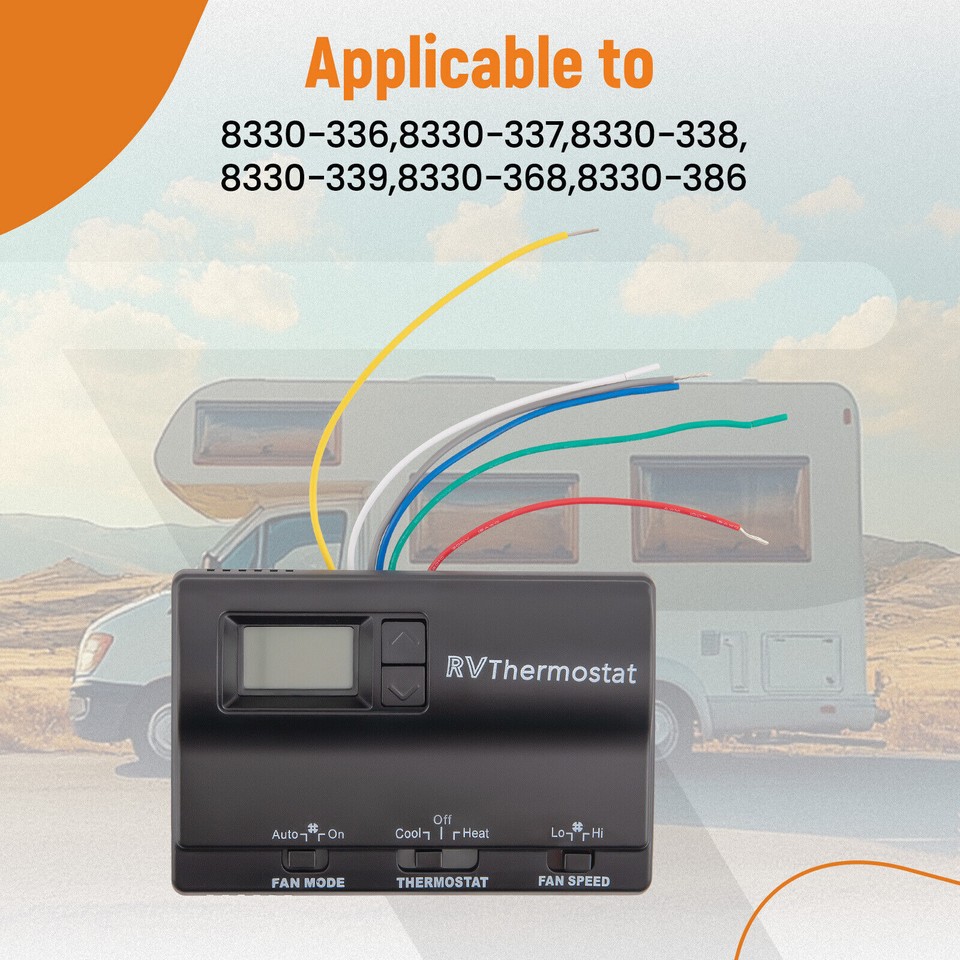 83303862 Digital Thermostat， Rv Thermostat Heat/Cool T-Stat Wall For ...