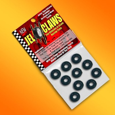 1/64 HO Scale Aurora Slot Car Tires Jelclaw 10pk Fits T-Jet Vibrator ...
