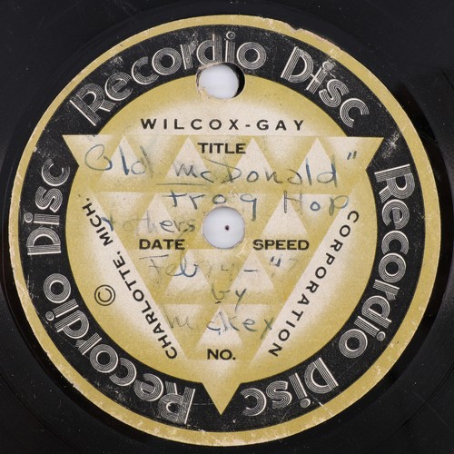 Recordio Disc Self Recorded Record in 1947 6-1/2" 78 RPM Record Wilcox-Gay | eBay