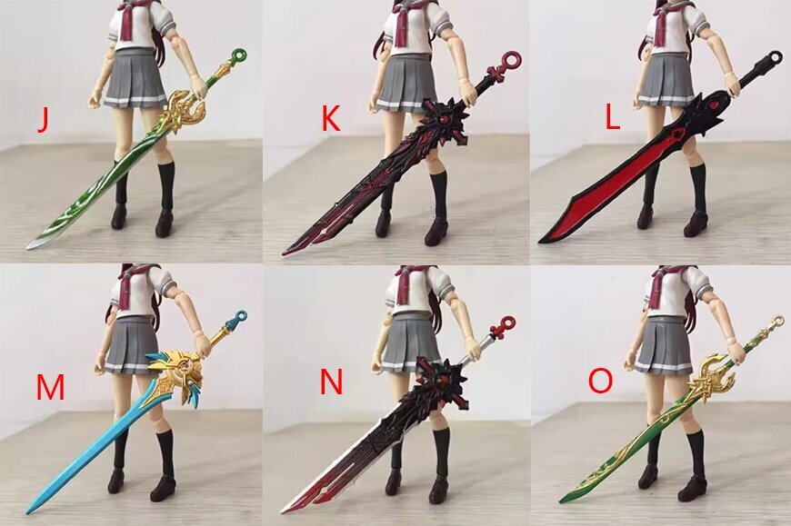 1/12 Scale Weapon Long Sword Model for 6'' Action Figure Scene prop ...