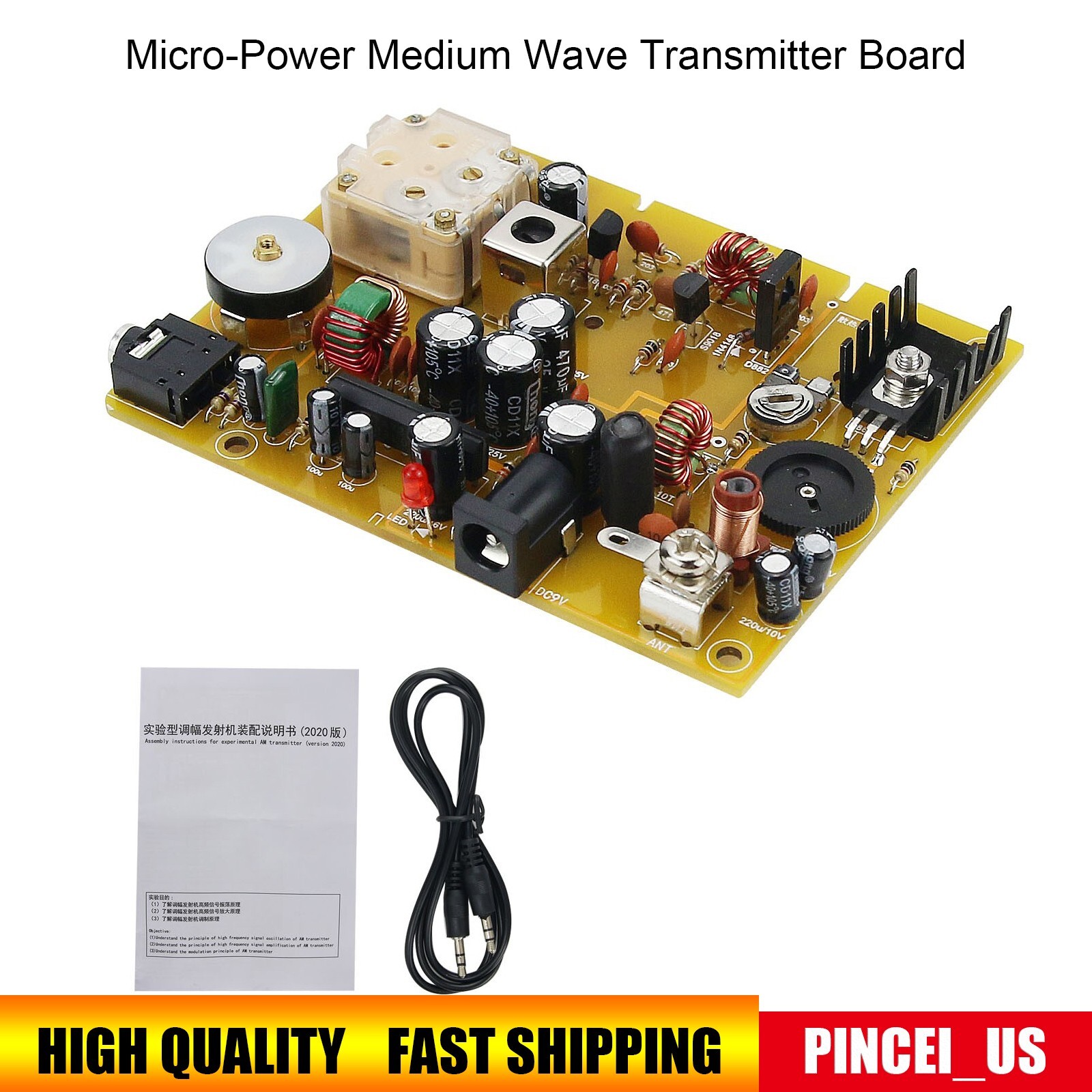 Micro-Power Medium Wave Transmitter Board 530-1600KHZ For Testing ...