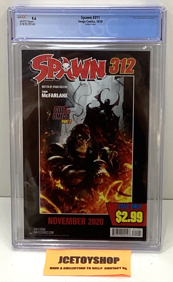 IMAGE COMICS SPAWN 311 CGC 9.6 VARIANT COVER TODD MCFARLANE | eBay