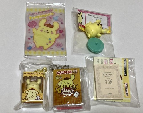 Pom Pom Purin Bento Set with Card, Capsule Toys, Chocolate Egg Figure ...