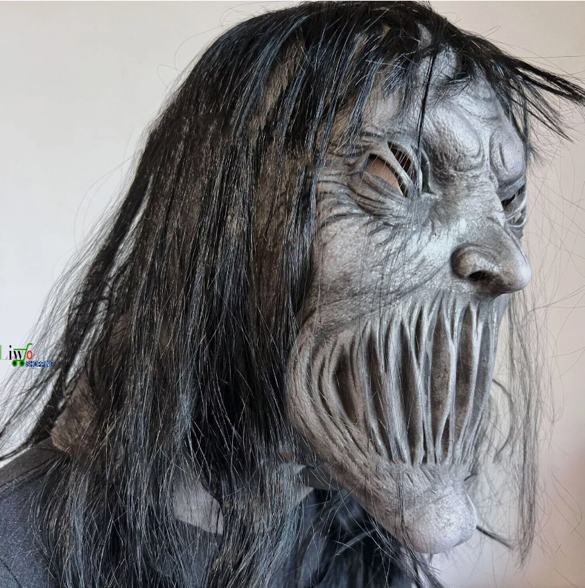 Scary Halloween Night Stalker Mask Latex Horror Ghost Costume Headgear ...