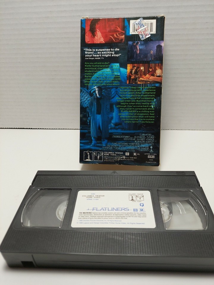 Flatliners (1990) VHS - Kiefer Sutherland, Julia Roberts, Kevin Bacon ...