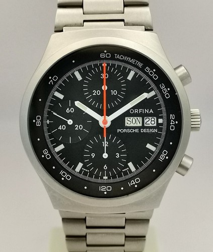 Porsche Design Orfina Chronograph Automatic Steel Black Dial Men's ...