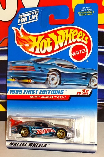 Hot Wheels 1999 First Editions 5 / 26 #911 Olds Aurora GTS-1 Silver w ...