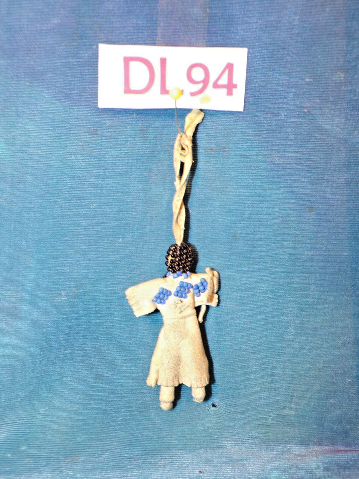 Vintage 1940s Native American Tiny Deer Hide & Beads Tourist Doll DL94 ...