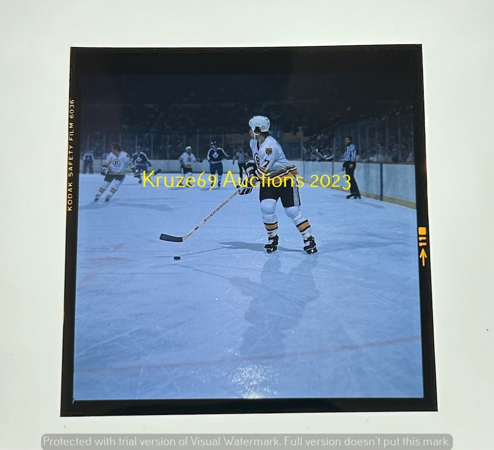 RAY BOURQUE In ACTION Rookie YEAR 120mm COLOR NEGATIVE Boston BRUINS ...