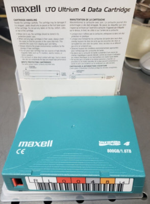 Box of 4 Tapes of Genuine Maxell LTO Ultrium 4 800GB/1.6TB Data ...