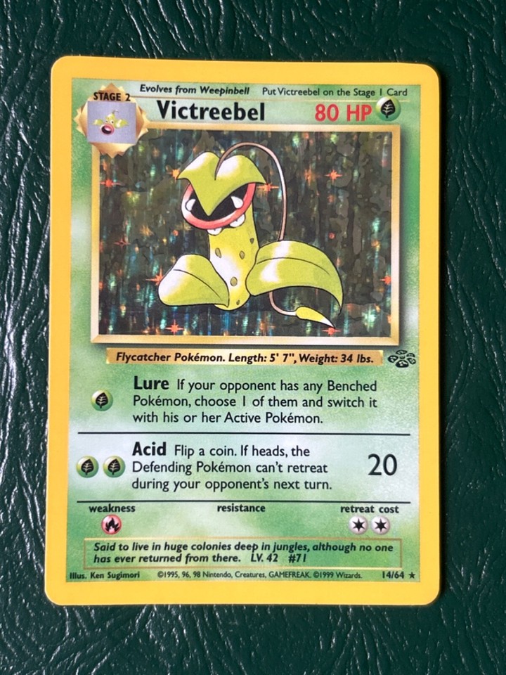 Pokémon TCG Victreebel Jungle 14/64 Holo Rare POKEMON TCG WOTC 1999 | eBay