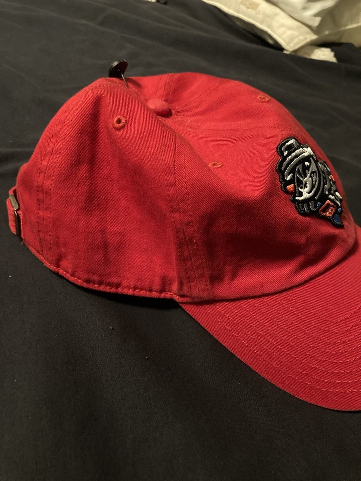 Rocket City Trash Pandas Baseball Hat Cap '47 Red Clean Up Strap Back ...