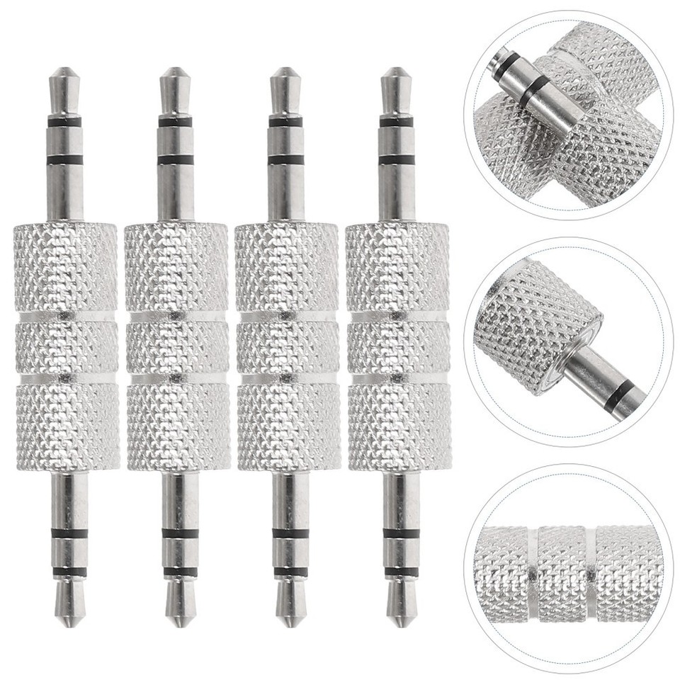 4pcs Aux Cable Extender 3.5mm Male To Male Audio Adapter Microphone ...
