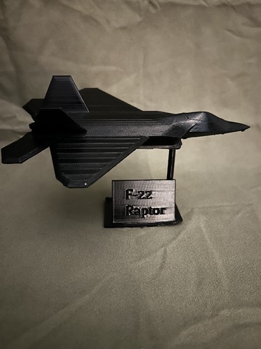 Lockheed Martin F-22 Raptor jet 1:100 scale model | eBay