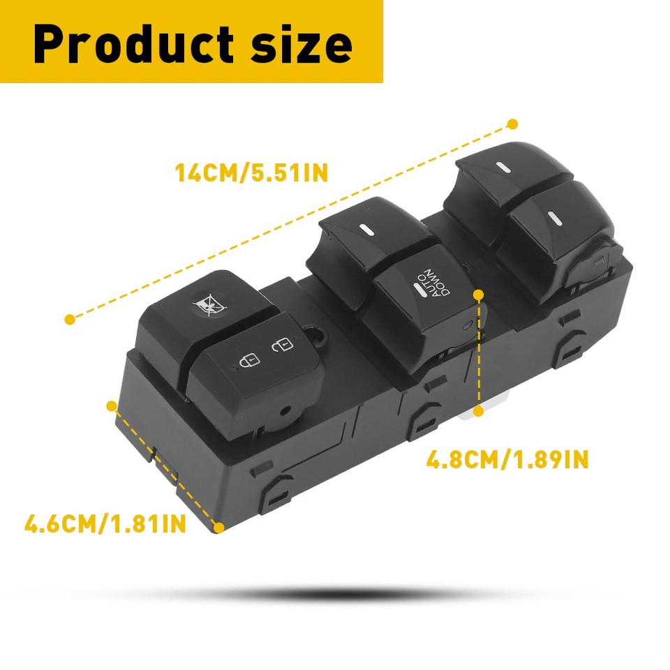For Hyundai Elantra 2011-2015 Driver Master Window Door Switch 93570 ...