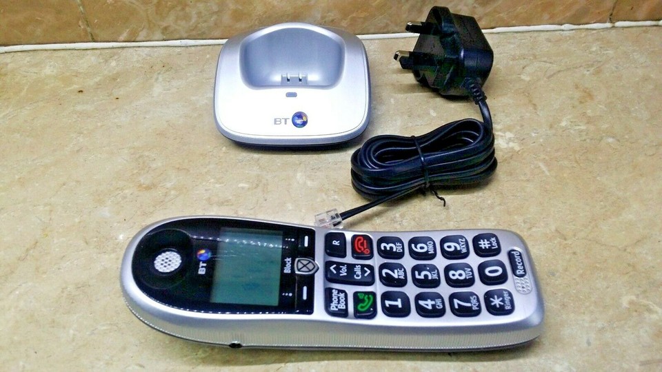 BT4600 BT 4600 Additional Handset Big Button Cordless Phone Call ...