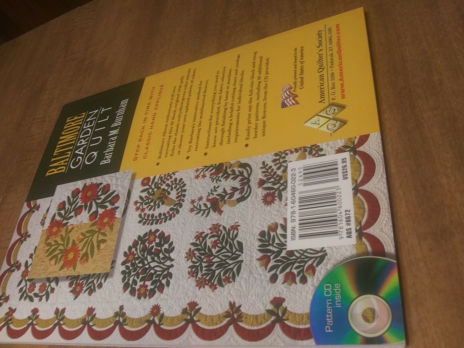 Baltimore Garden Quilt by Barbara M. Burnham (2012, Trade Paperback ...