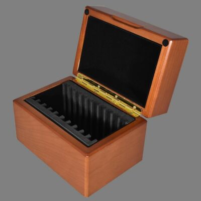 Wood Storage Box for 10 Certified Coin Slabs PCGS NGC ANACS Premier ...
