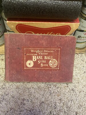 Wright & Ditson Victor Baseball Scorebook Base Ball Game Used 1900s Rare | eBay