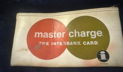Master Charge Credit Card Bank Envelope Cash Checks Zipper | eBay