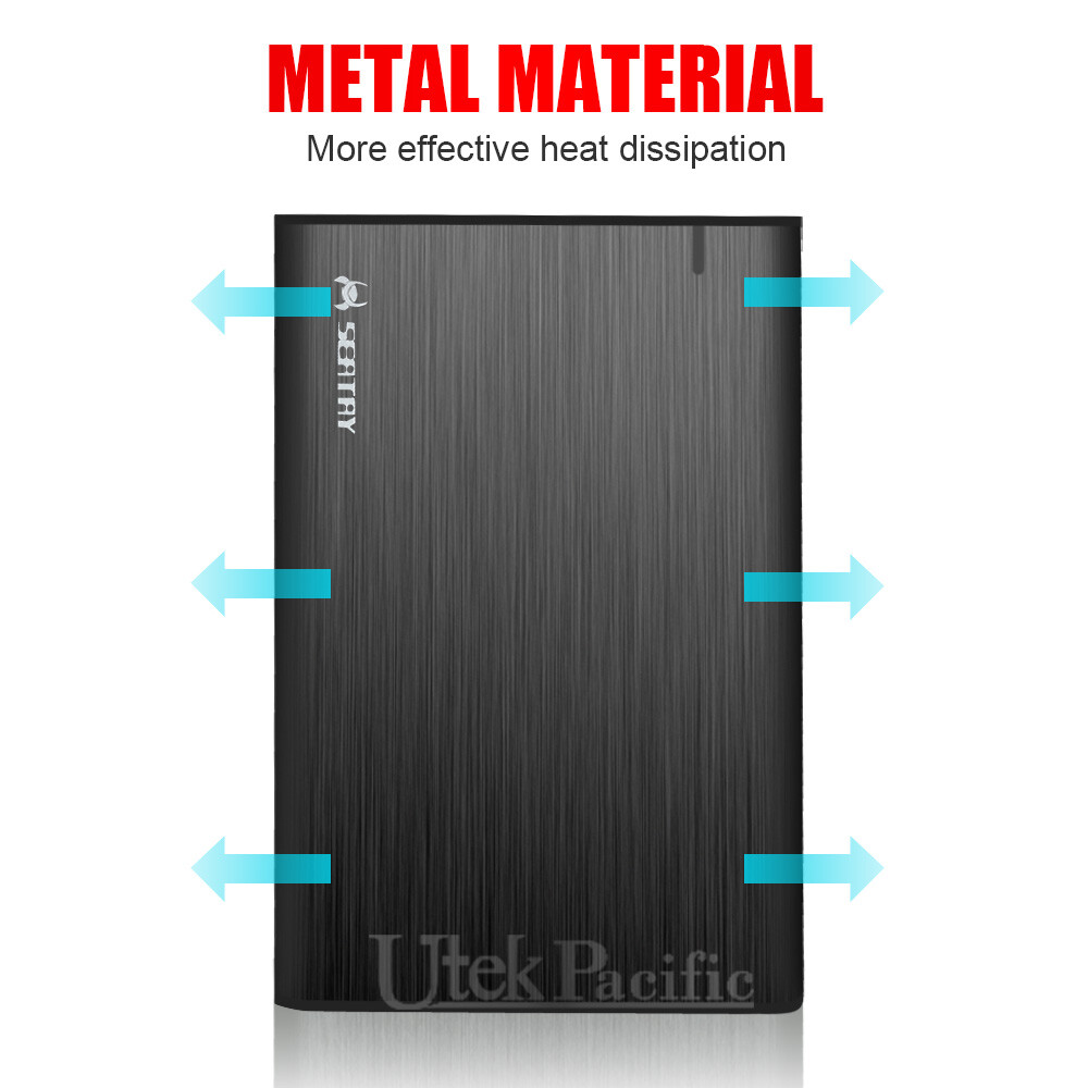 Hard Drive Enclosure USB 3.0 To SATA 2.5" External HDD SSD Case Cover ...