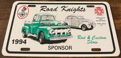 F1 Ford Booster License Plate Road Knights Verplanck Fire New York 1951 ...