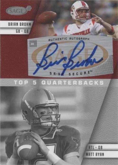 2008 SAGE Squared - Autographs Matt Ryan, Brian Brohm #A-8B (AU, RC ...