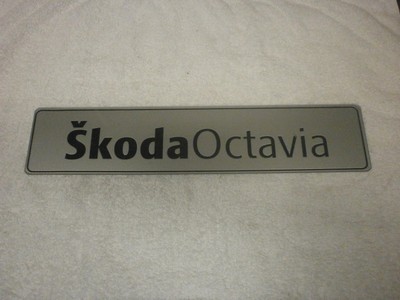GREAT BRITAIN ENGLAND SKODA OCTAVIA DEALER BOOSTER RARE LICENSE PLATE ...