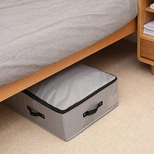 Large Sturdy Underbed Storage Box with Zip Lid, Rigid Sturdy Plastic ...