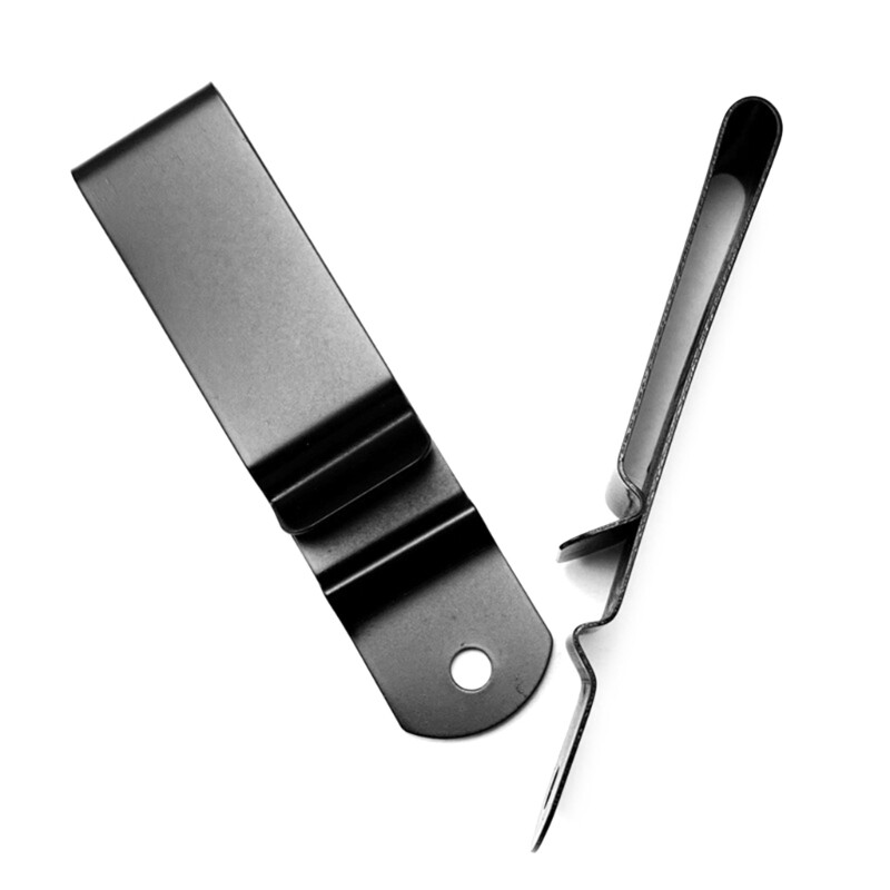 Stainless Steel Flat Bottom Clip Pocket Wallet Key Hook Holder Clip ...