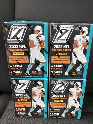 LOT (4) Panini 2022 Zenith Football Blaster Box - Lot of 4 Factory ...