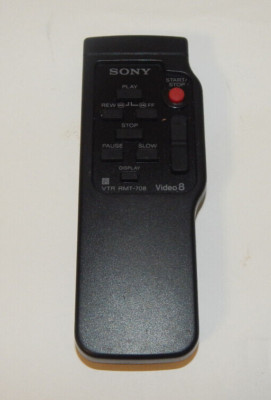Sony VTR RMT-708 Video 8 Remote Control Handycam CCD-TRV57 IR Tested | eBay