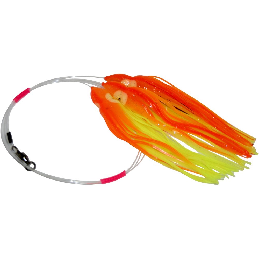 Daisy Chain Leader - Orange & Yellow - Marlin, Tuna, Mahi, Whaoo, Ono ...