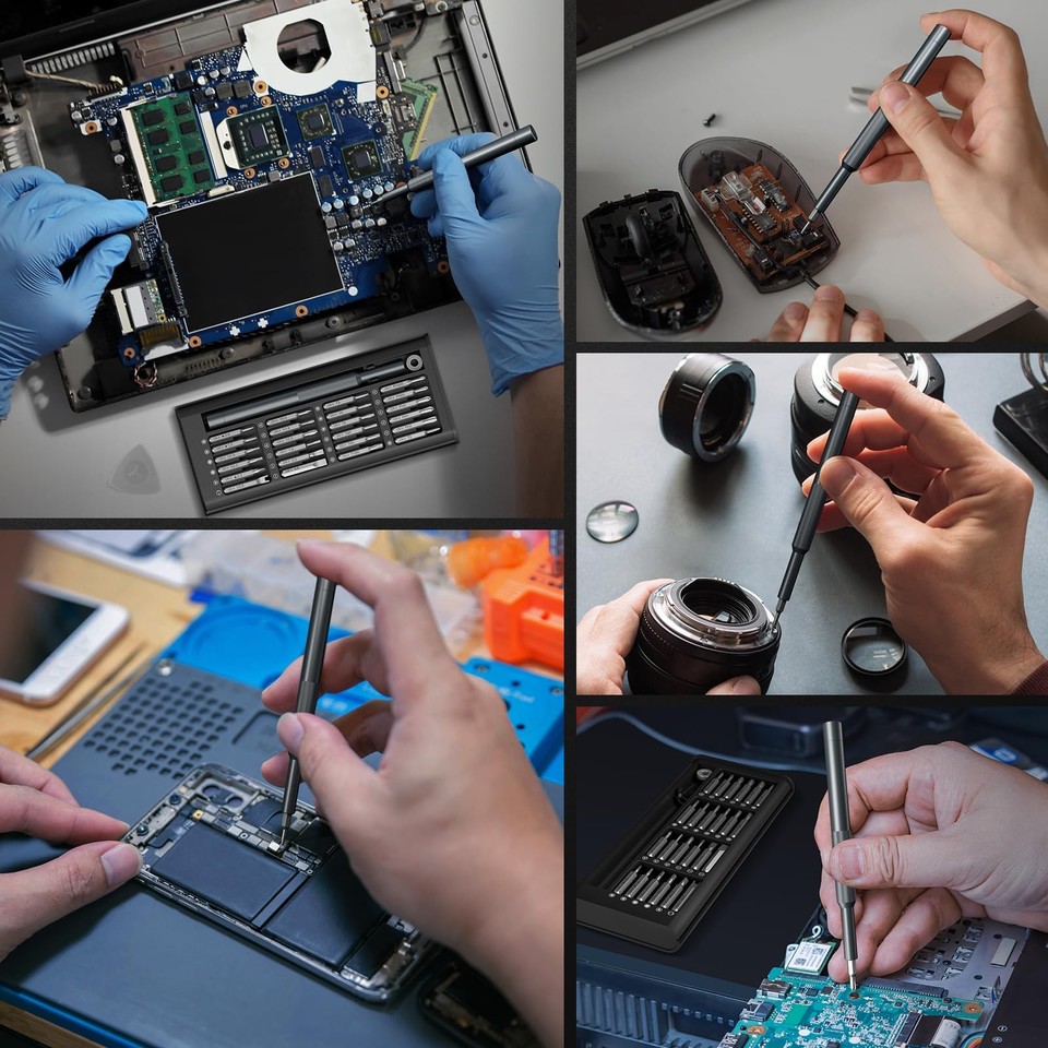 Small Screwdriver Set, 31 in 1 Screw Driver Set Kit with Torx, Phillips ...