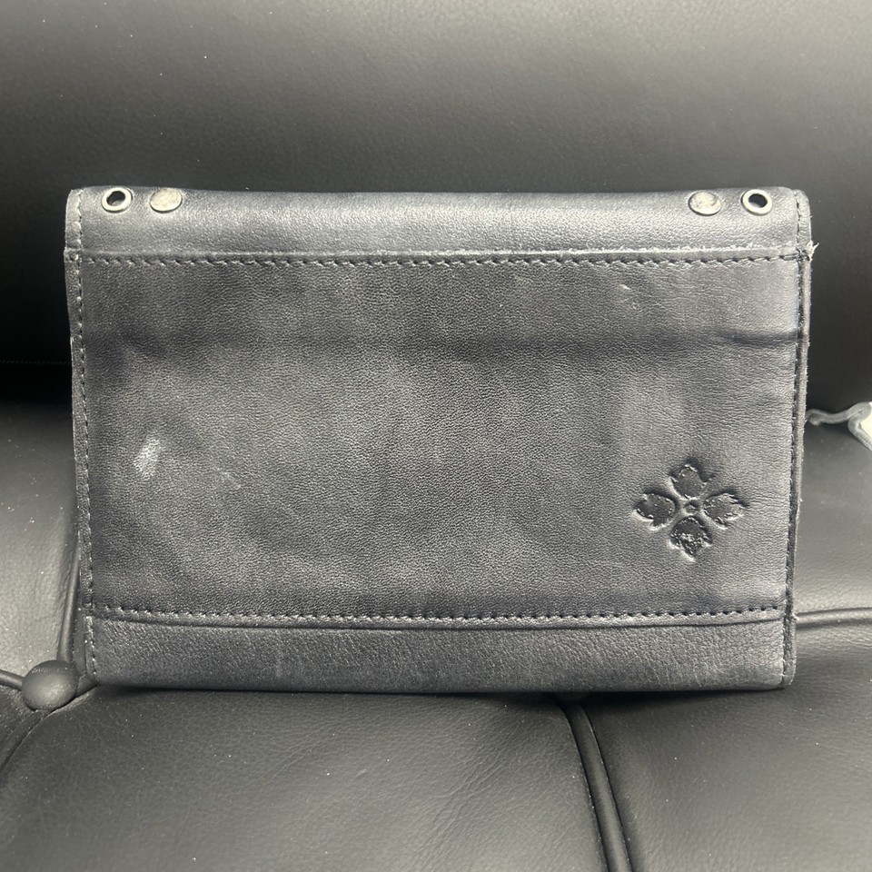 Patricia Nash Black Leather Stud Wallet | eBay