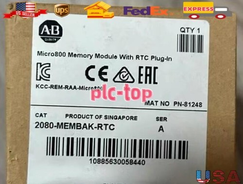 1PCS Allen Bradley 2080-MEMBAK-RTC Memory Module With RTC Plug-In ...