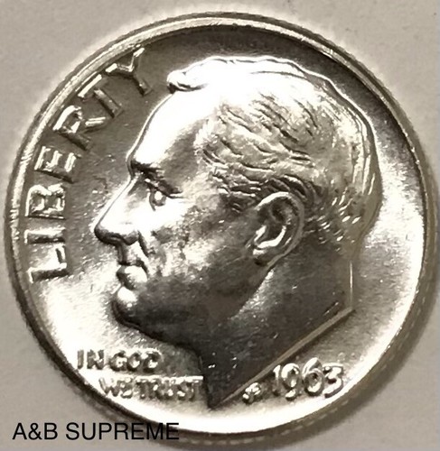 1963 D Roosevelt Dime Gem Bu Uncirculated 90% Silver | eBay