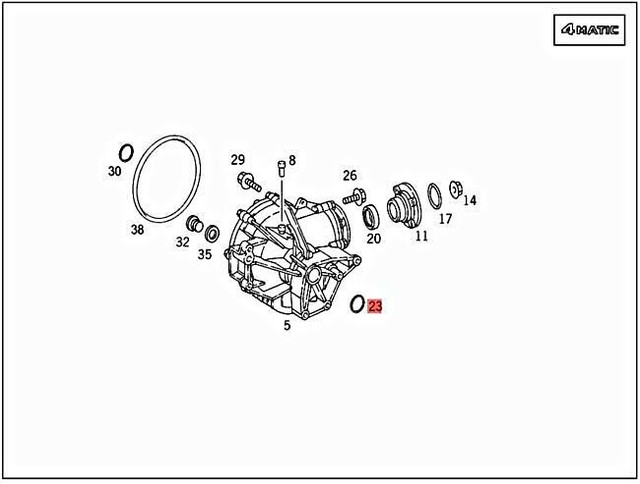 Mercedes-Benz 2109970140 Genuine OEM Factory Original Axle Seals for ...