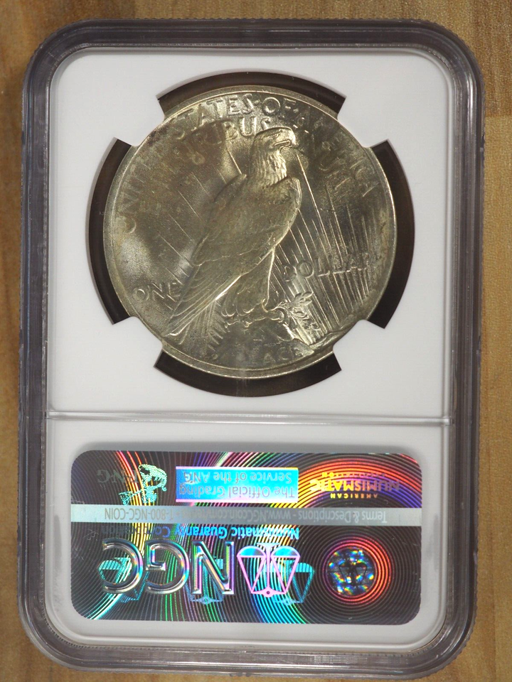1922 S$1 Silver Peace Dollar - NGC MS 64 - FREE SHIPPING! #0070 | eBay